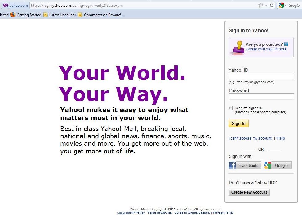 No Spam, Please: Phishing Scam: Yahoo!! Mail is Upgrading!! -- Link provided leads to fake (look ...