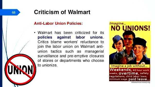 Criticism of Walmart