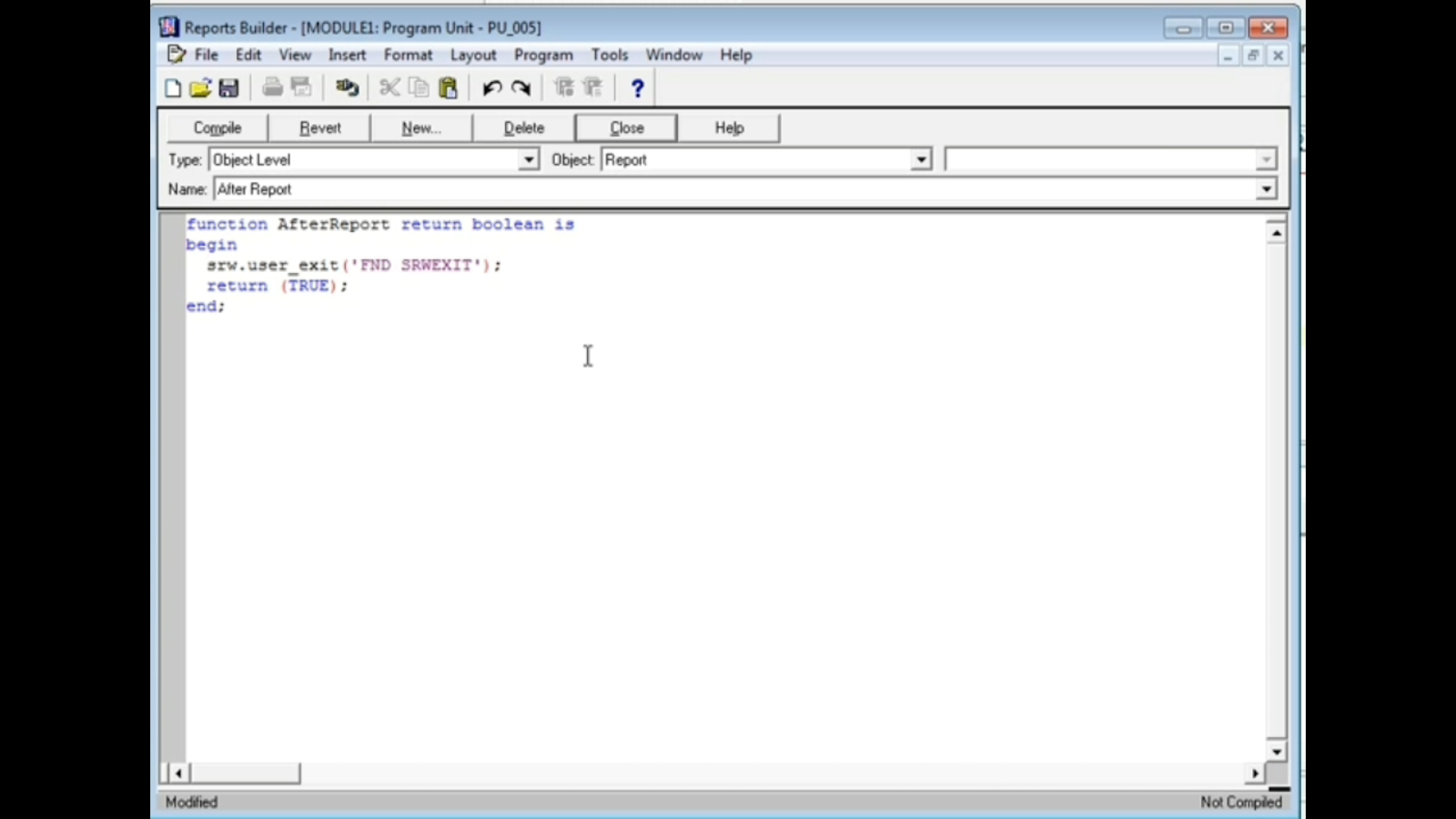 How to create oracle text reports with Examples