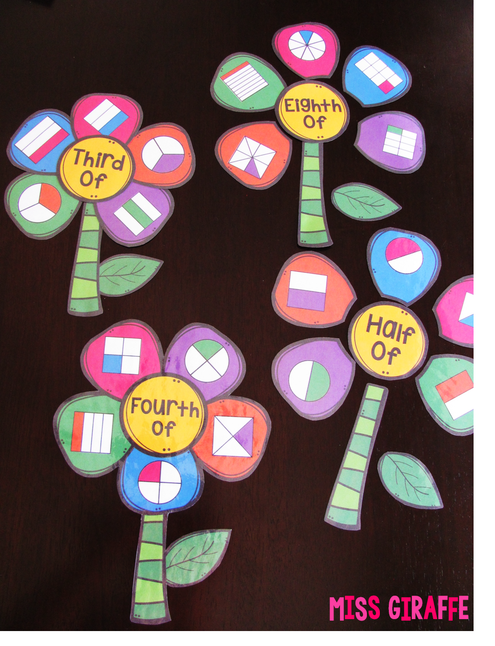 Miss Giraffe s Class Fractions In First Grade