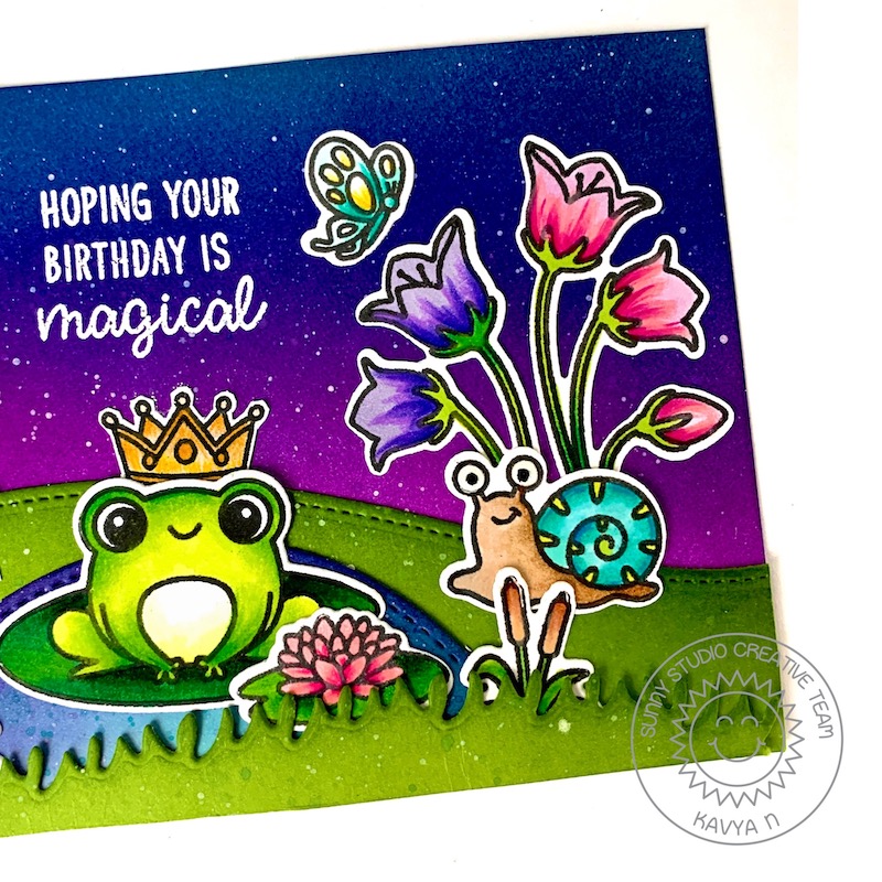 Sunny Studio: Feeling Froggy Cards with Kavya and Isha