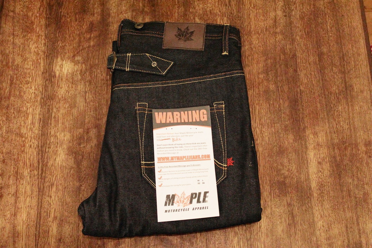 Gear Review - Kevlar motorcycle jeans by Maple | Return of the Cafe Racers