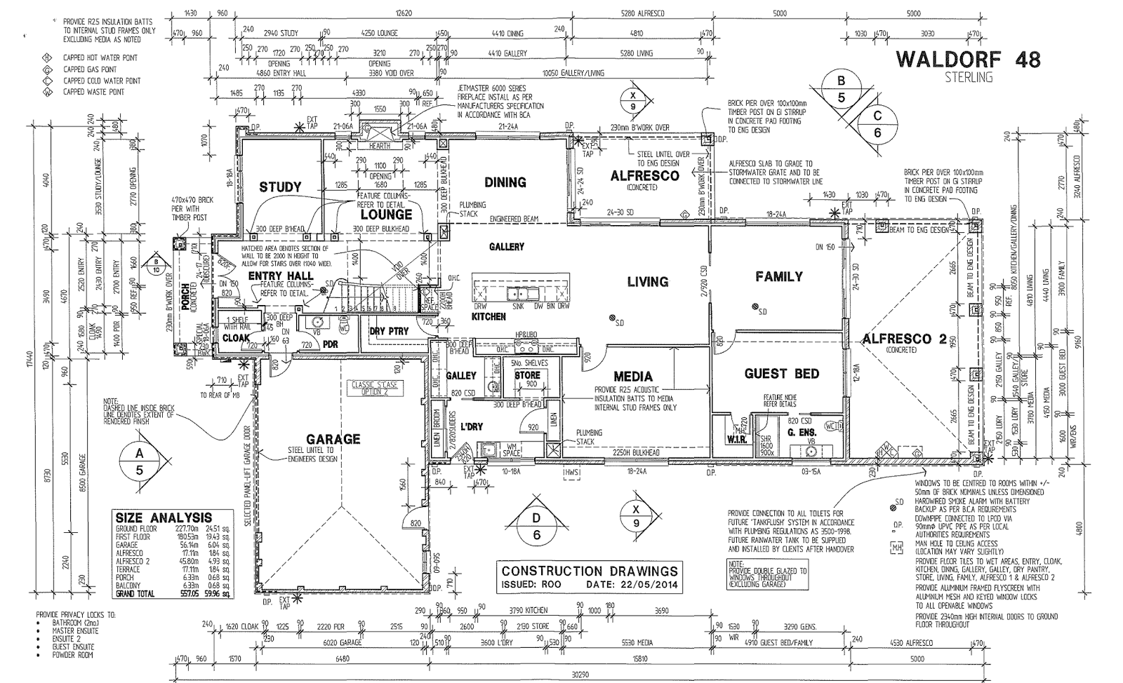 Floor Plan and Elevations ~ Building the Waldorf 48 with Porter Davis