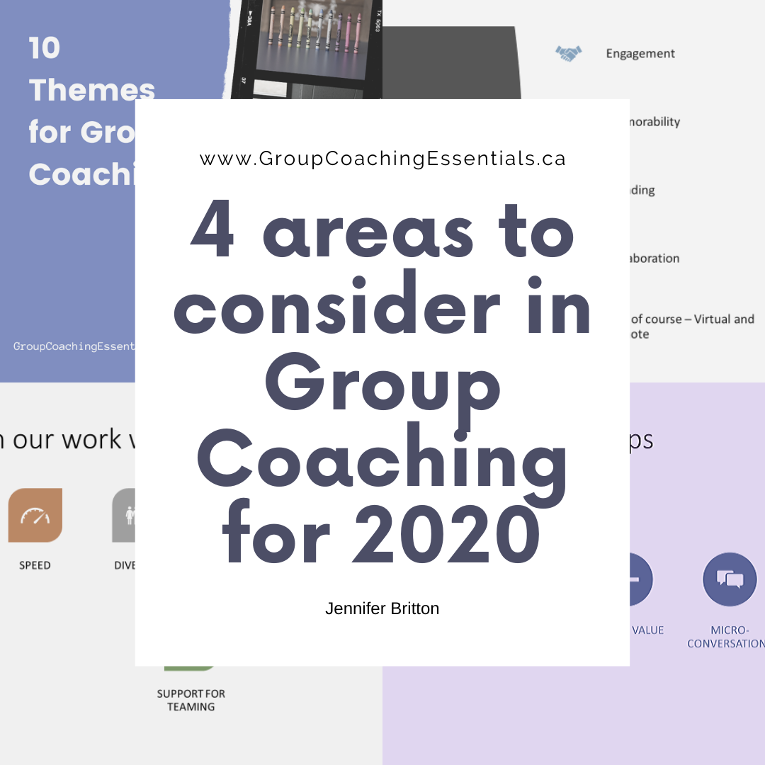Group Coaching: Ins and Outs: 2020 focus areas for group coaches
