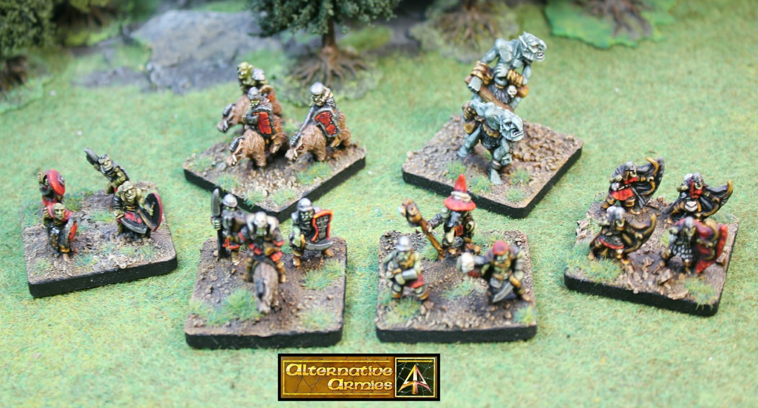 Alternative Armies: New HOTR 15mm resin Orc Horde, Archers, Boar Riders ...