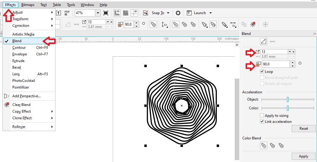 Membuat Geometric Line Art - Corel Draw - kamargrafis