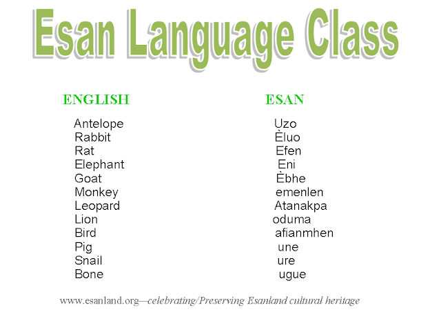 ESAN LANGUAGE CLASS