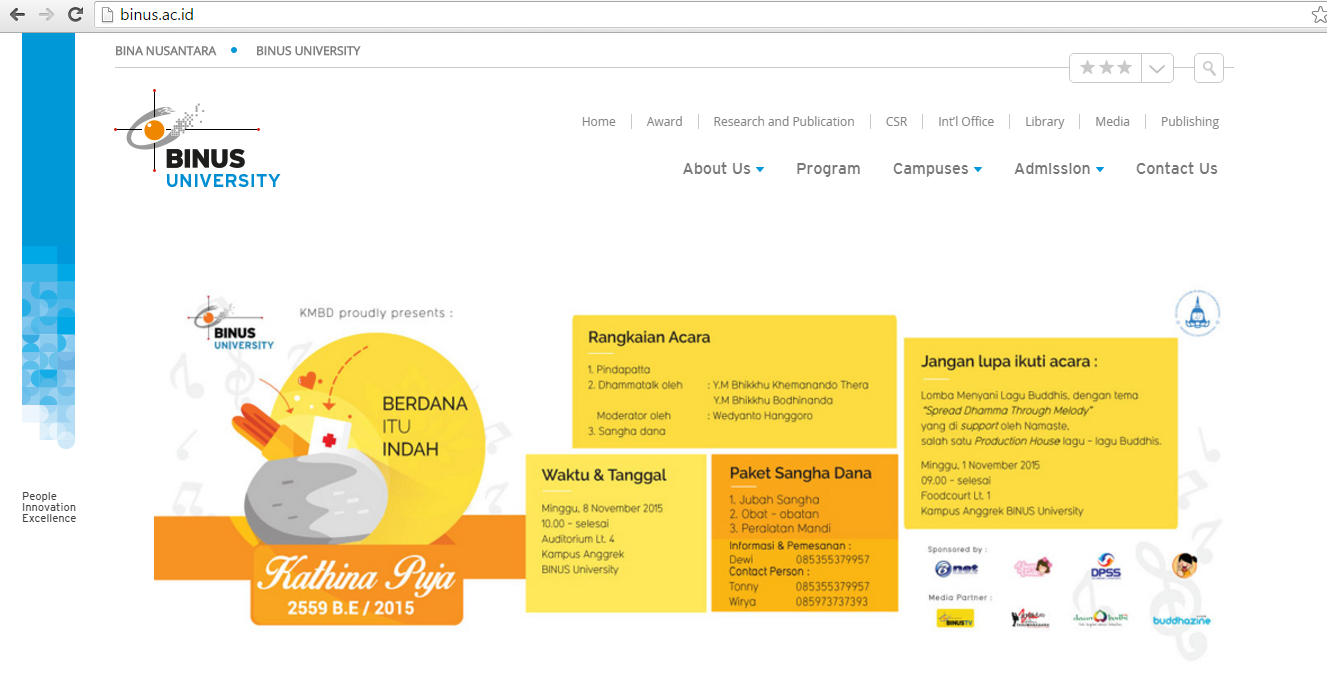 Review website perguruan tinggi ternama 'BINUS' | Tutorial Teknik ...
