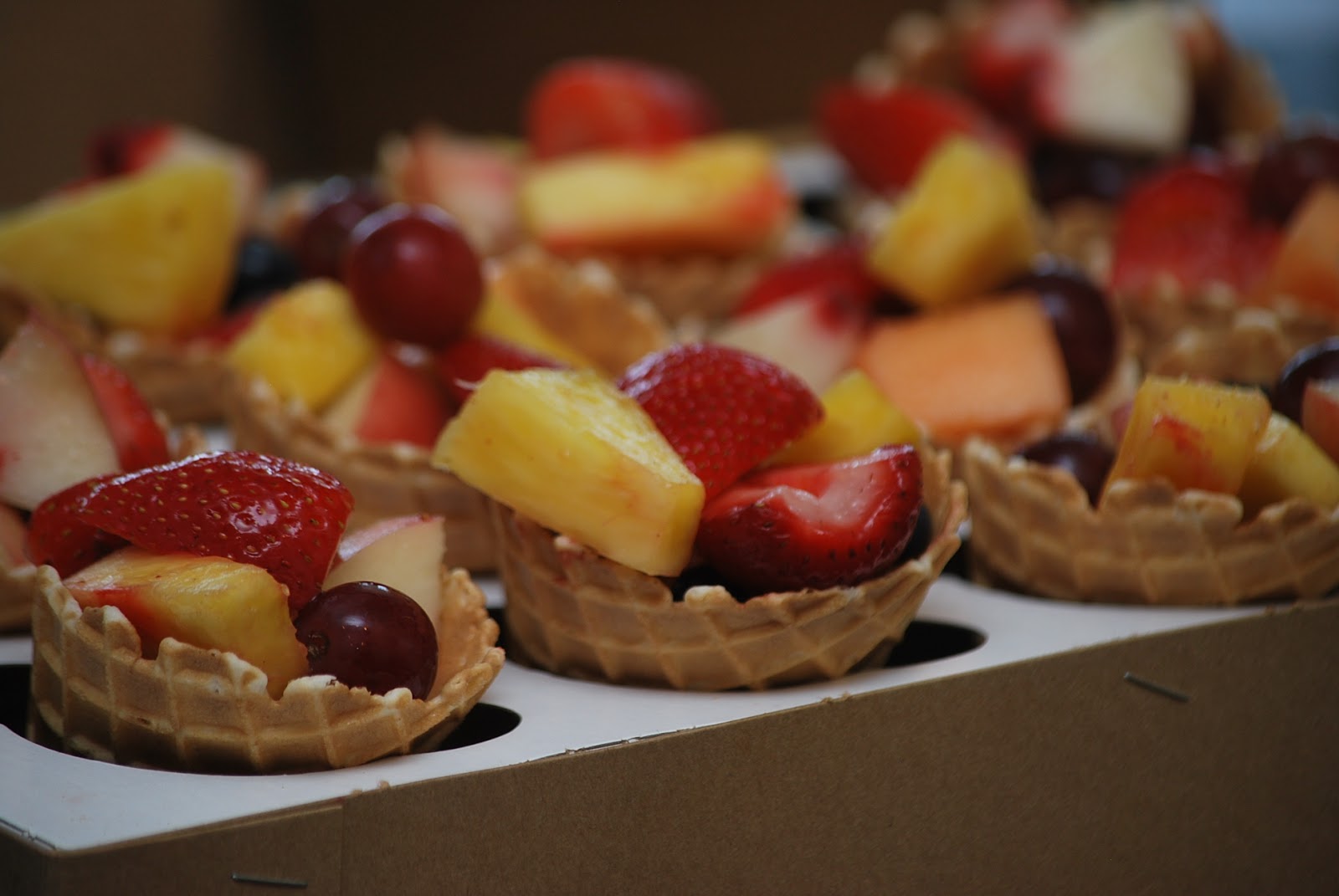 My story in recipes: Waffle Cone Fruit Cups