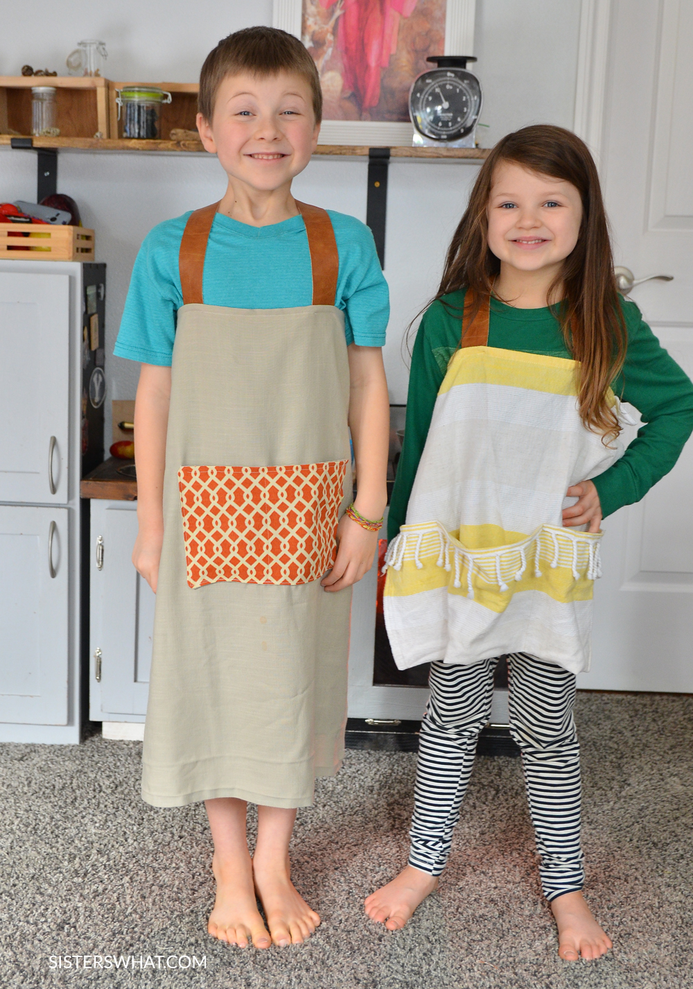 How to Sew an Easy Apron for Kids - Sisters, What!