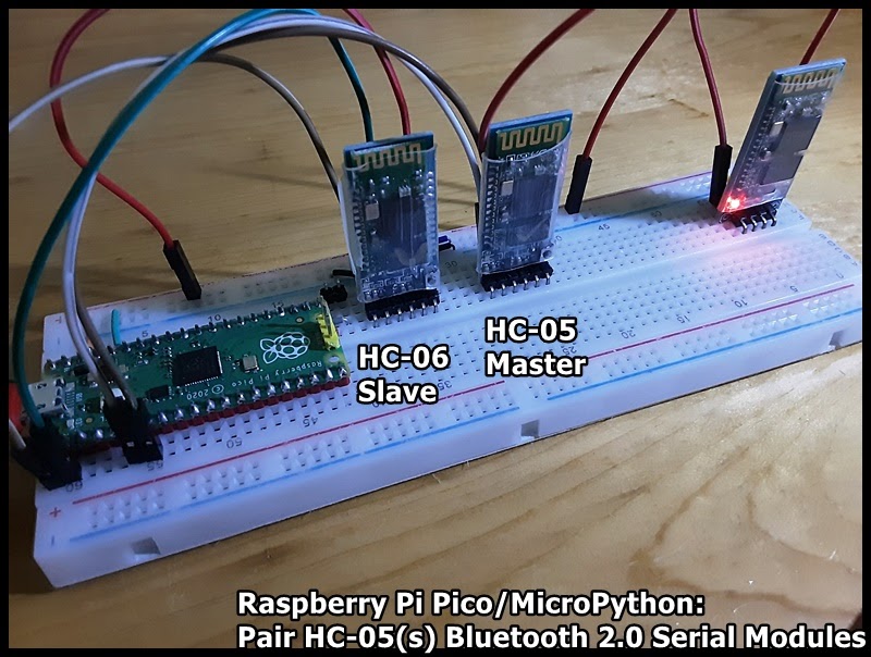 Hello Raspberry Pi Pair Hc 05 Master And Slave Using Raspberry Pi Picomicropython