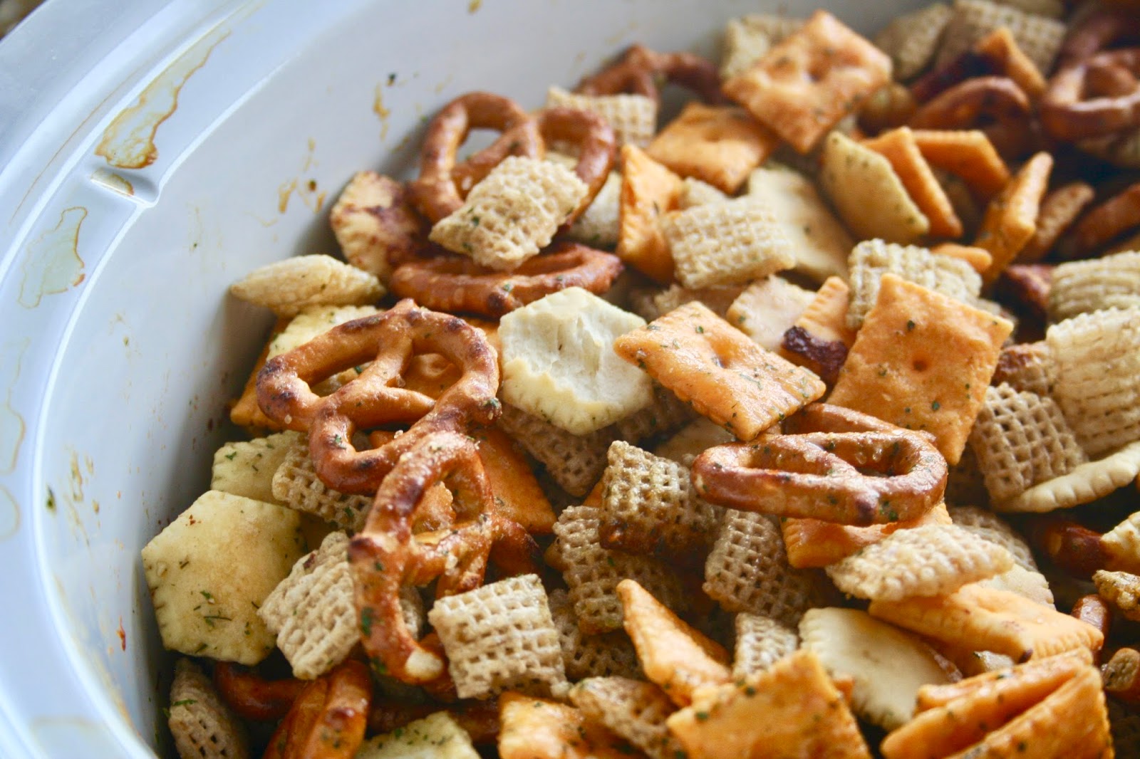 Slow Cooker Savory Ranch Chex Mix