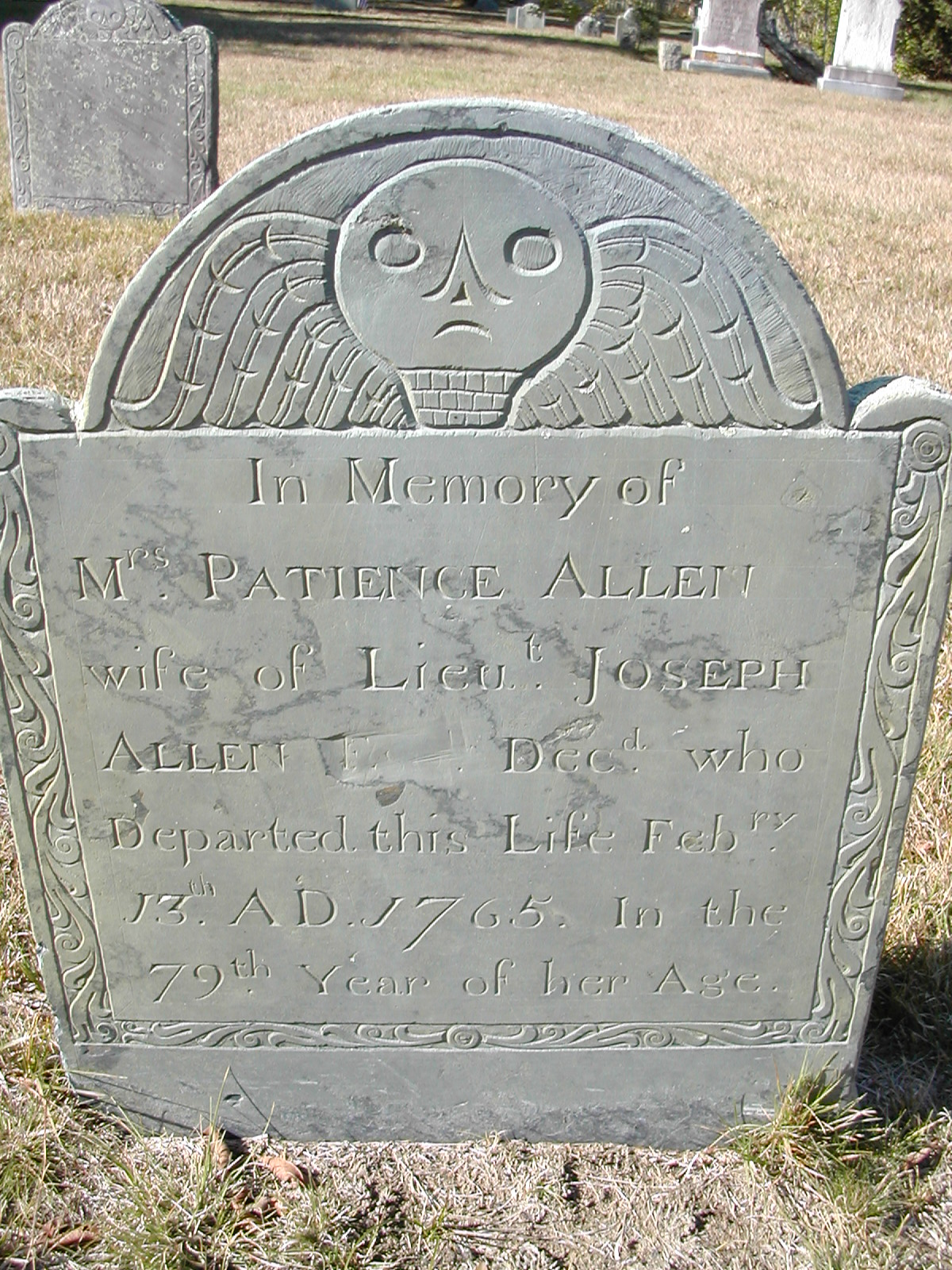 Nutfield Genealogy: Patience Bourne Allen, buried at West Tisbury ...