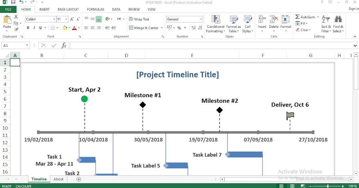 Milestone and task project timeline - Software engineering