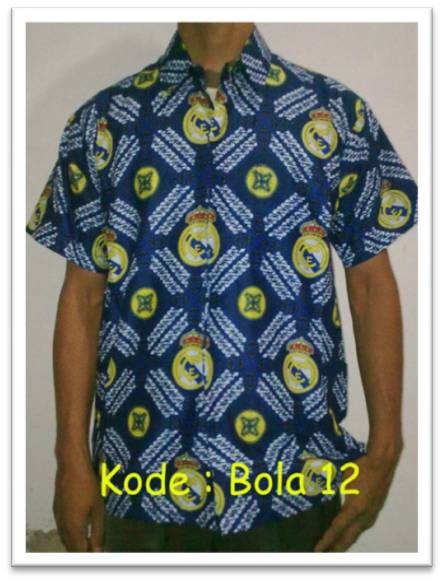 BATIK MOTIF REAL MADRID:GRIYA MUSLIMAH GABY, RABBANI