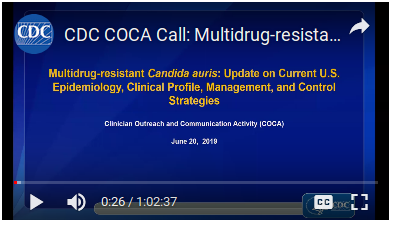 Avian Flu Diary: Candida Auris: CDC July Update, COCA Call & EID ...