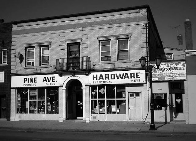 glancing back in time: hardware store