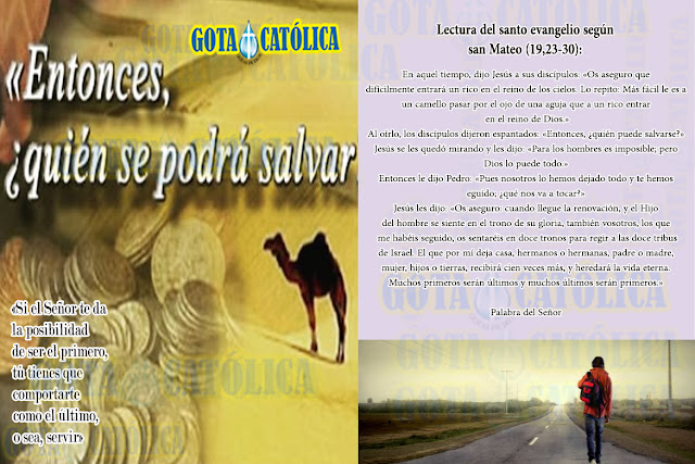 Gota Católica Gotas De Dios Lecturas Del Martes De La 20ª Semana Del