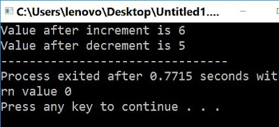 Increment and decrement operators in C++ with examples - Techilm