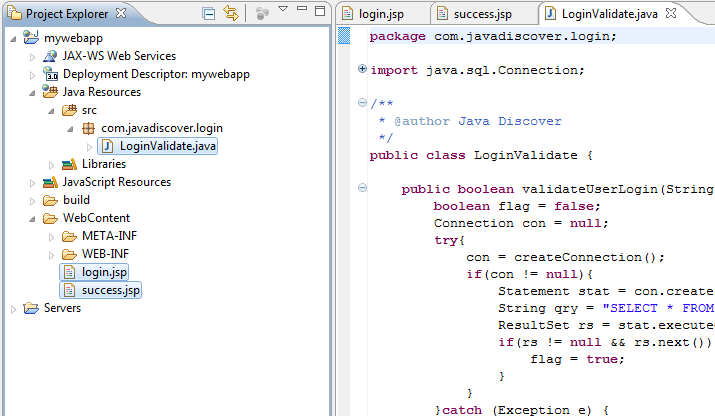 Simple login page using JSP - Java Discover