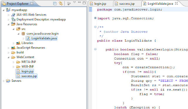Simple login page using JSP - Java Discover
