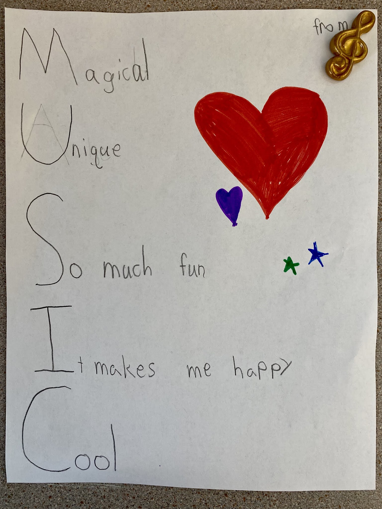 Music With Mr. Barrett: Acrostic Poetry & Amazing Artwork