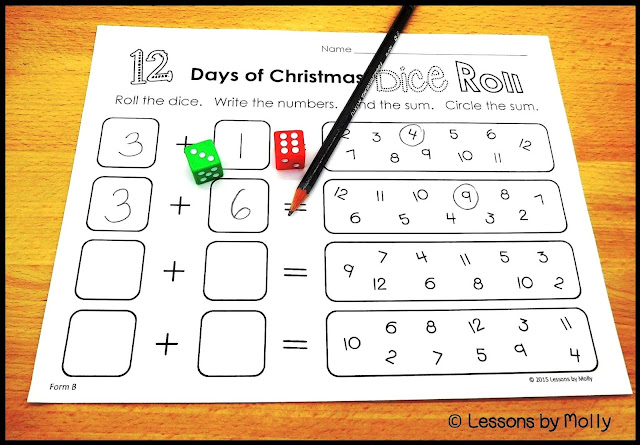Lessons by Molly: Twelve Days of Christmas Math