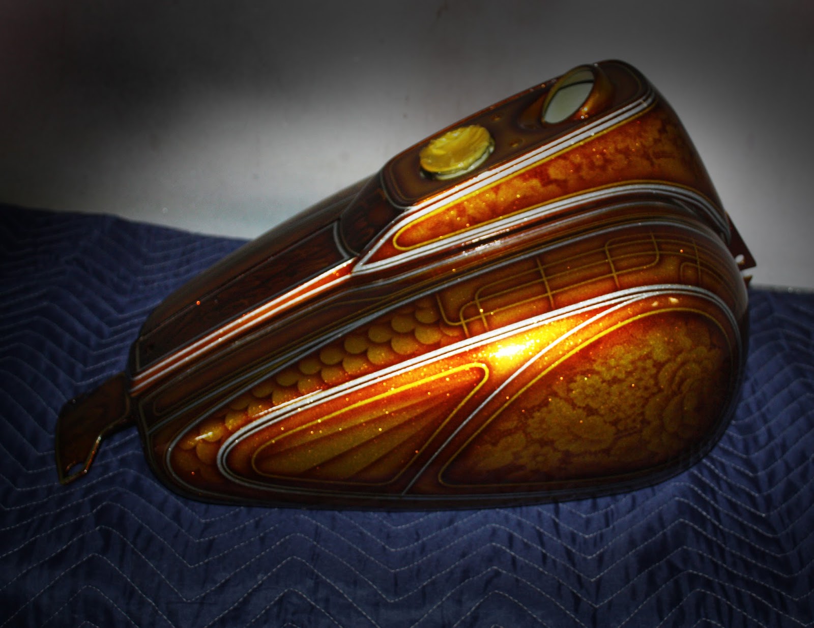 Online Motorcycle Paint Shop: Gold and Rootbeer brown metal flake with ...