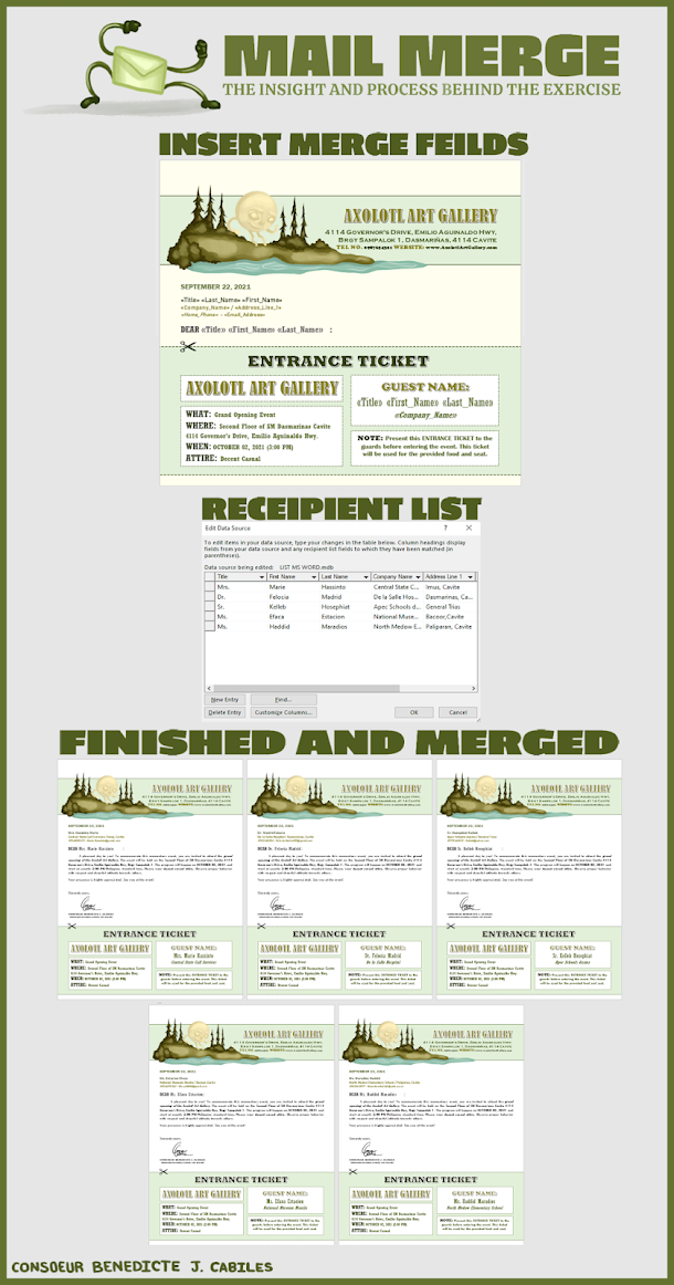 EXERCISE 02: MAIL MERGING
