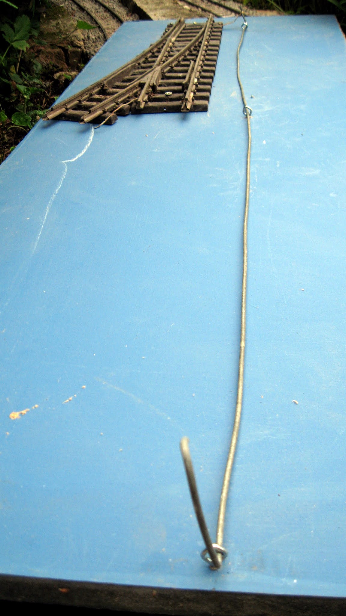 Peckforton Light Railway: Operating turnouts with simple point rodding