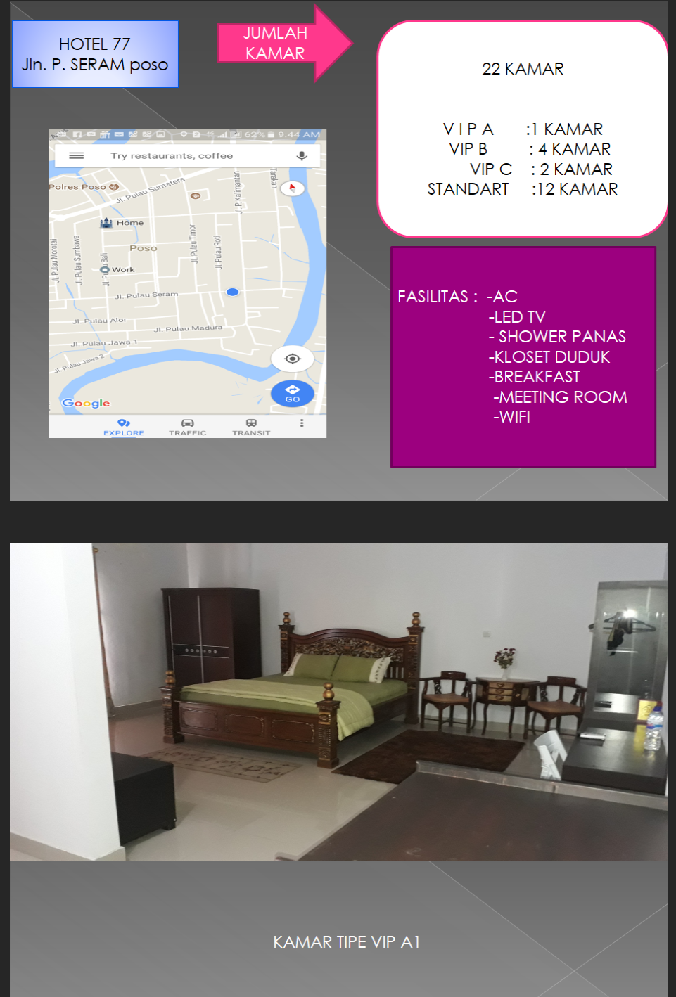 AKOMODASI HOTEL DI POSO KOTA BERSAUDARA