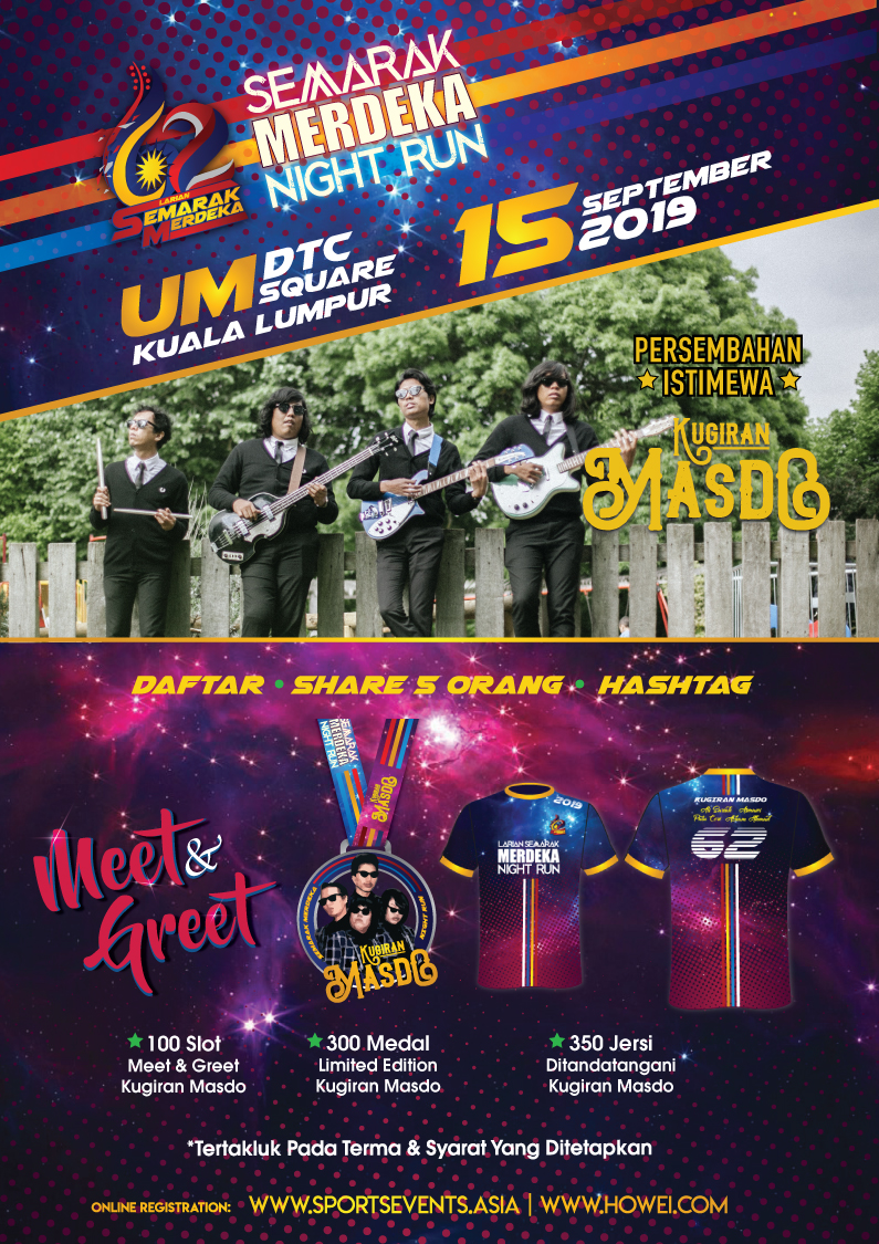 Semarak Merdeka Night Run 2019 Bersama Kugiran Masdo