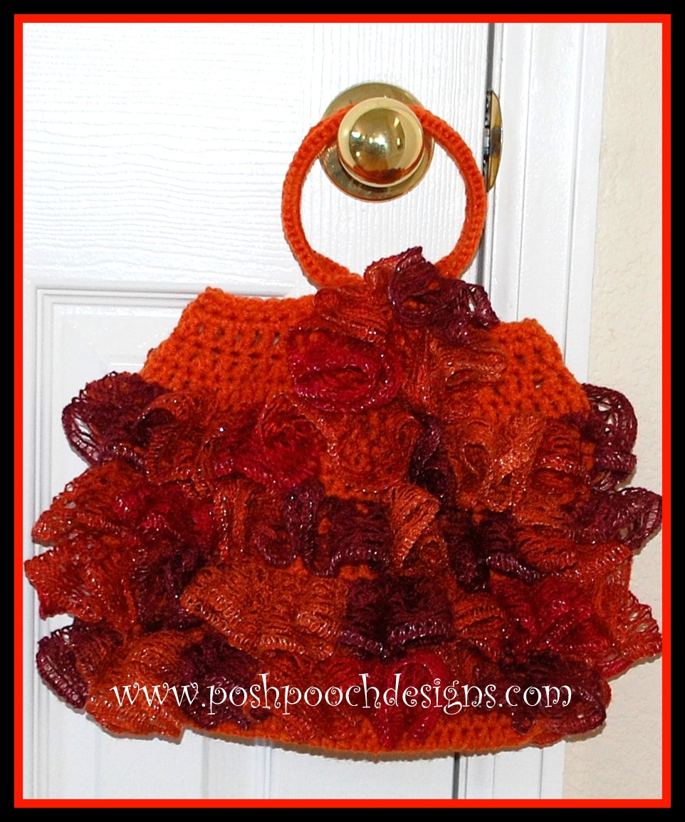 Posh Pooch Designs : Lace Ruffle Bag Crochet A Long