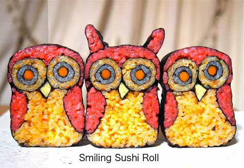 My Owl Barn: Japanese Artist Creates Amazing Sushi Roll Art with Rice ...