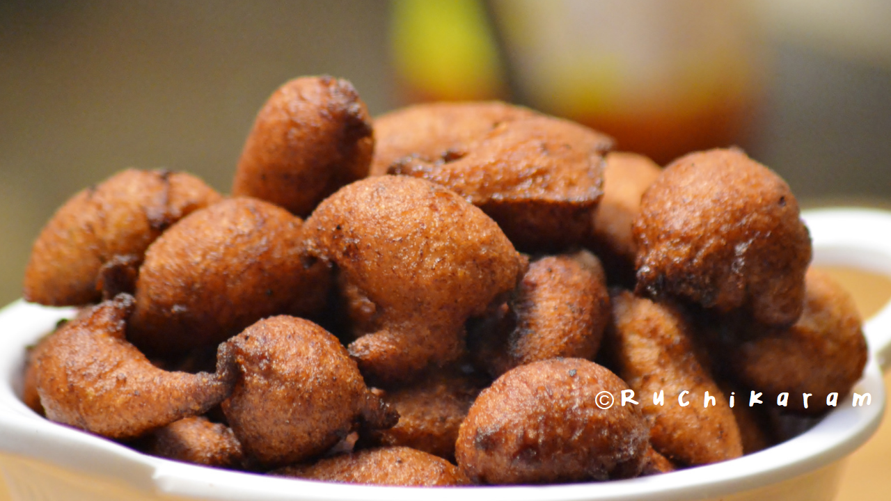 Ruchikaram: Gothambu Podi Pazham Appam | Wheat Flour Banana Balls