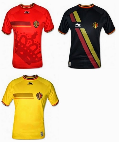 Belgium - 2014 Burrda Sport World Cup Jerseys