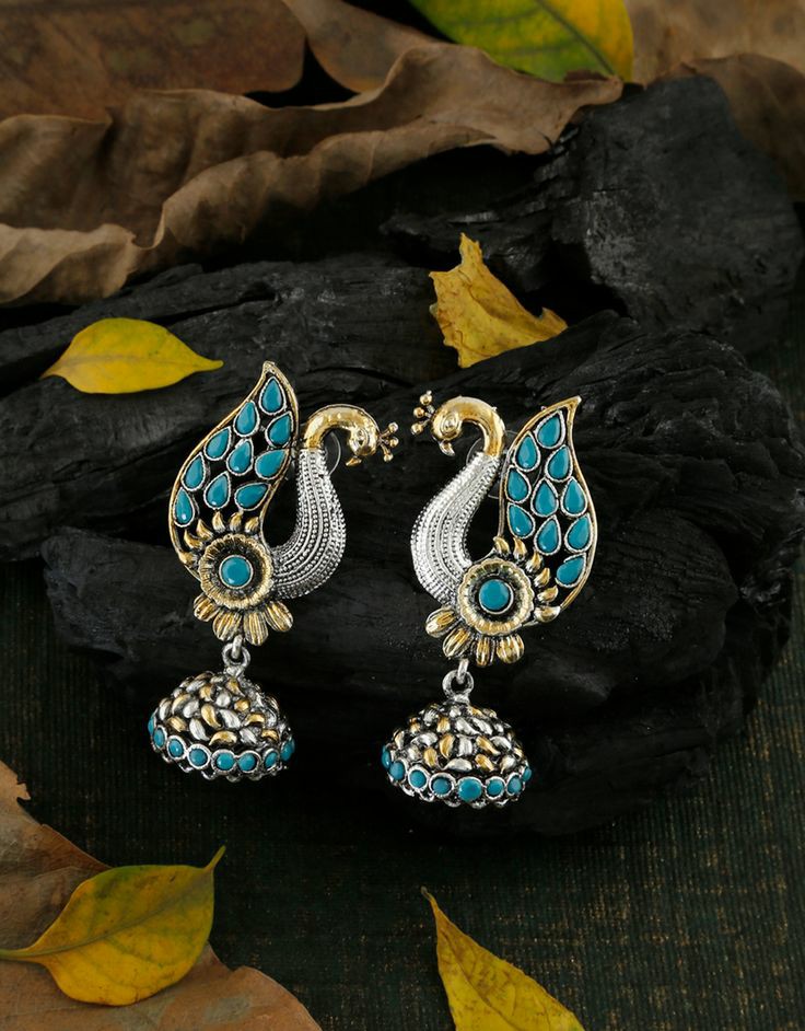 Designer silver earrings