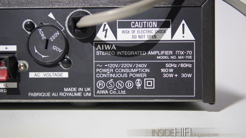Inside Hi-Fi: Aiwa MX-70 (MX-70E)