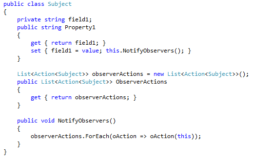 CodeSharp - C#, Patterns, and Data: Observer Pattern (Gang of Four ...