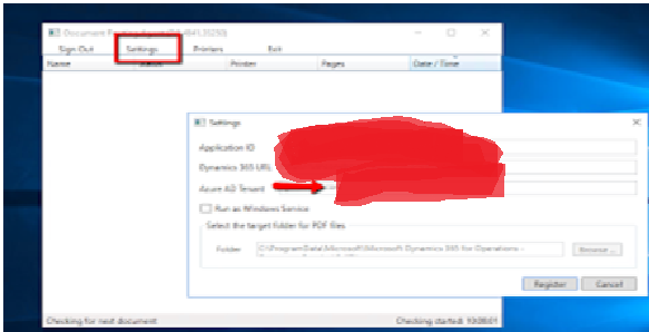 Document Routing Agent D365FO