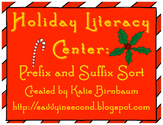 Savvy in Second: Christmas Literacy Centers