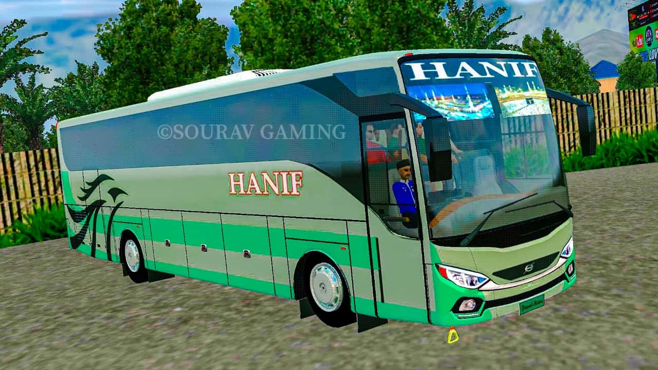 Hino RM2 Bus Mod & Hanif Bus Skin For BUSSID - Sourav Gaming