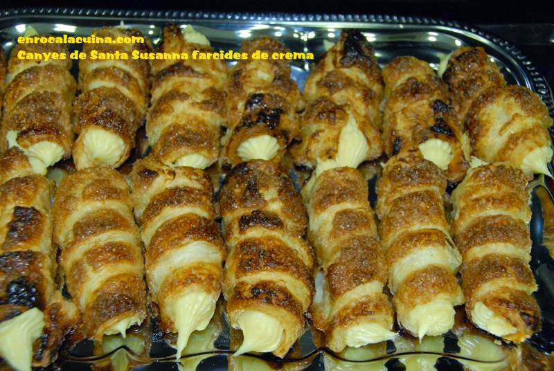 En Roc a la Cuina: Canyes de Santa Susanna farcides de crema