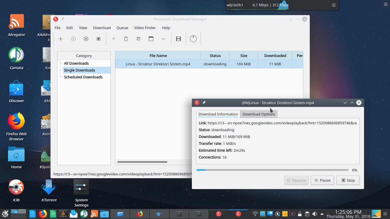 Ubuntu 18.04: Install and Integrate Persepolis Download Manager