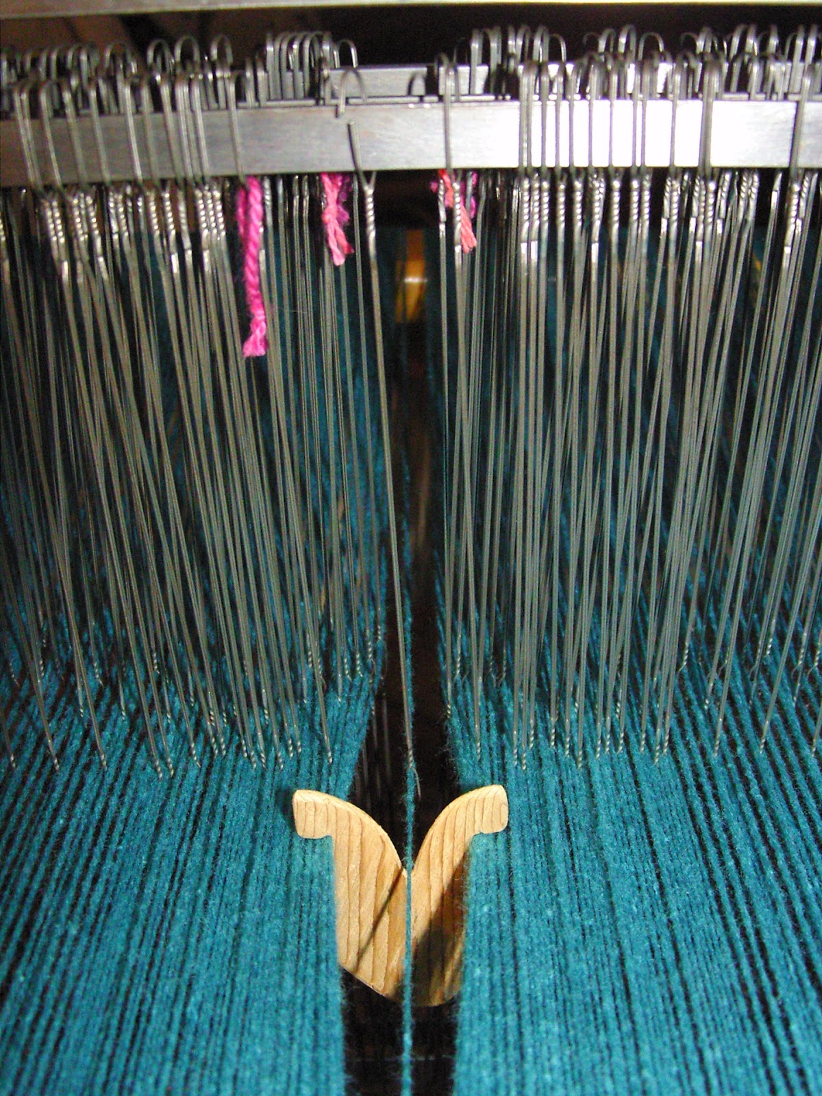 Daisy Hill Weaving Studio: Making a Repair Heddle and Adding a Warp Thread