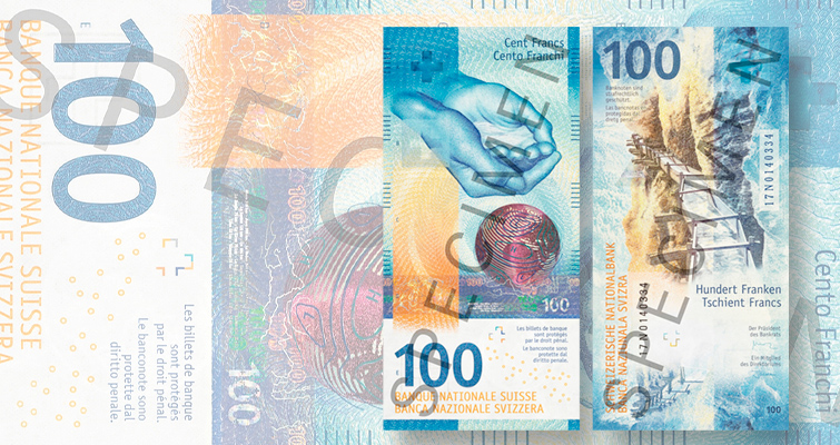 coins and more: 1187) 200 Franc Banknote: issued by the Swiss National ...