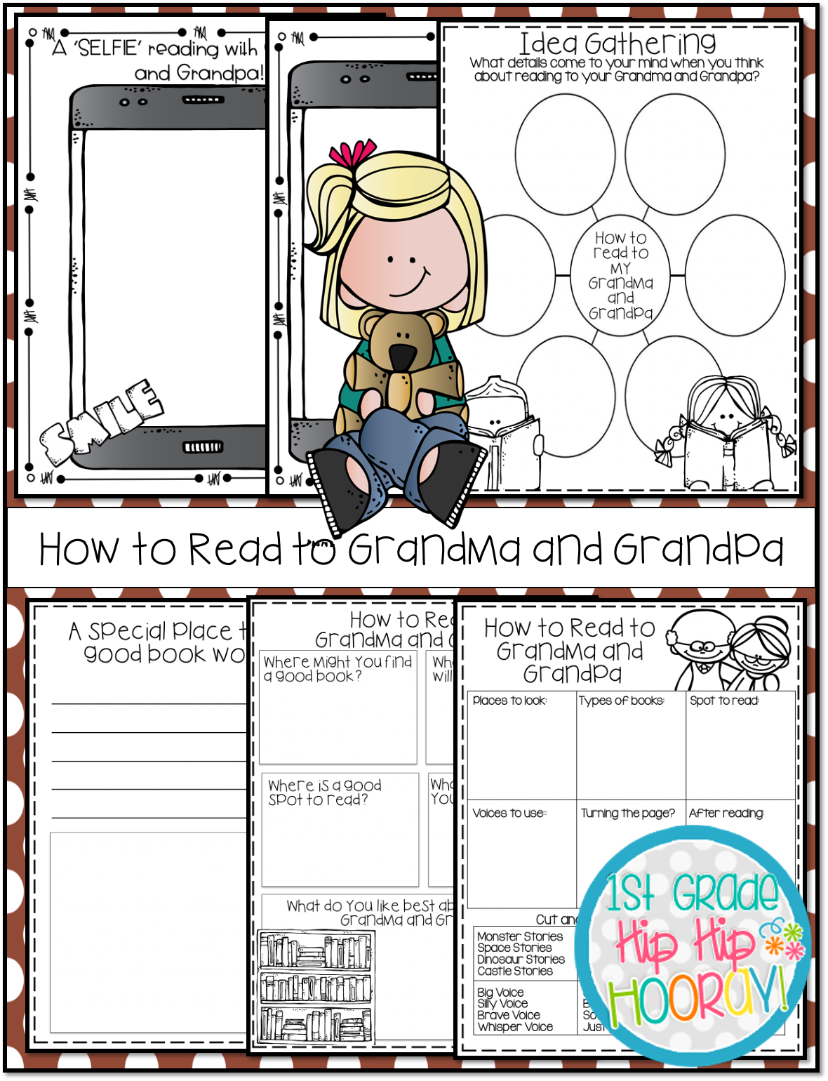 1st Grade Hip Hip Hooray!: How to Read to Grandma and Grandpa!