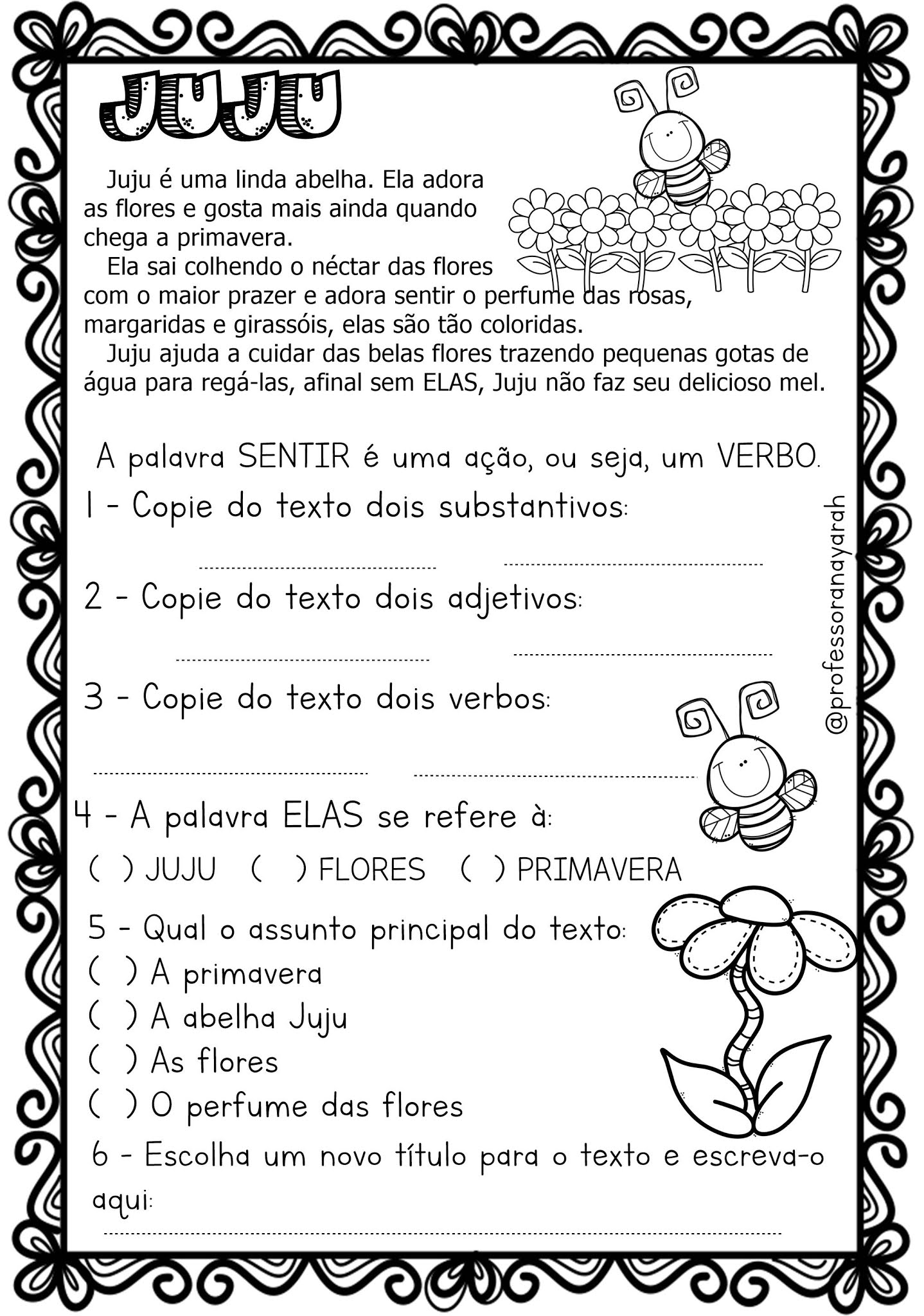 Atividades Sobre A Primavera 3 Ano Fundamental - RETOEDU