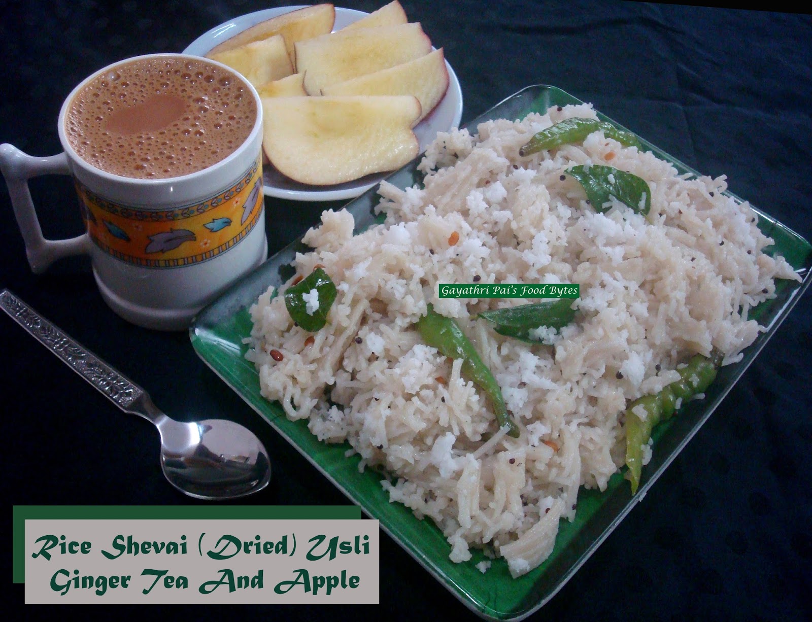 Gayathri Pai's Food Bytes: Seasoned Sun Dried Shevai (Tandla Sevai Usli).