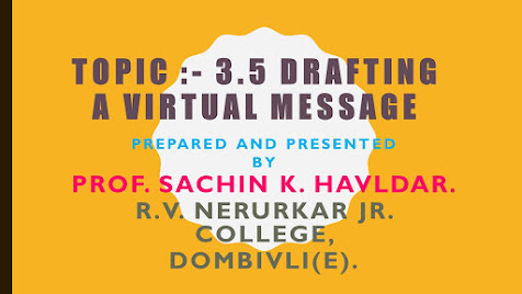 English for Jr. College: 3.5 Drafting a Virtual Message